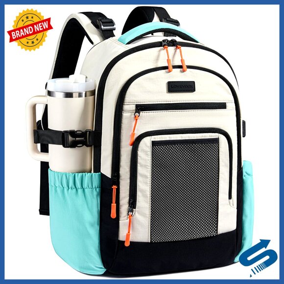 Bags | Waterproof Laptop Backpack With Large Cup Holder Chest Buckle ...
